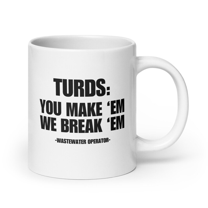 Wastewater Operator Funny White Glossy Mug Christmas Gift Birthday Gift ...