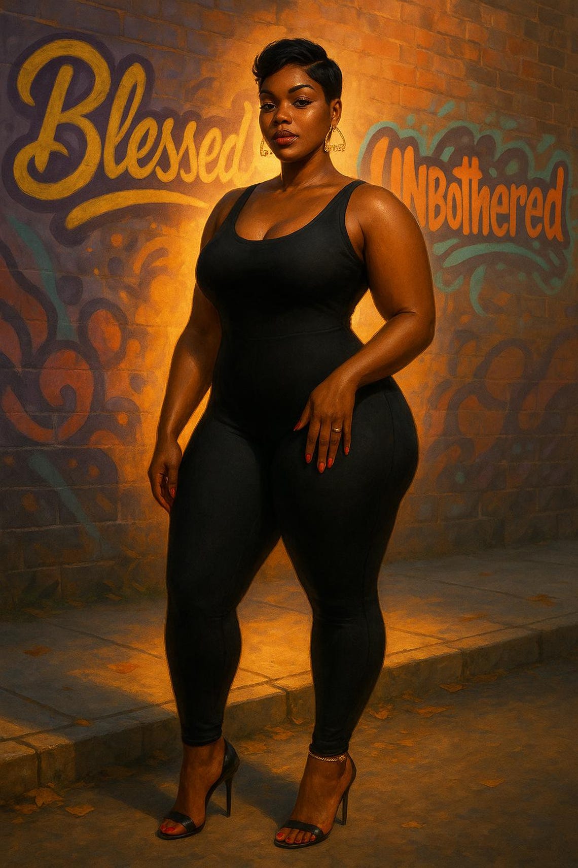 Blessed and Unbothered– Digital Art Print - Etsy