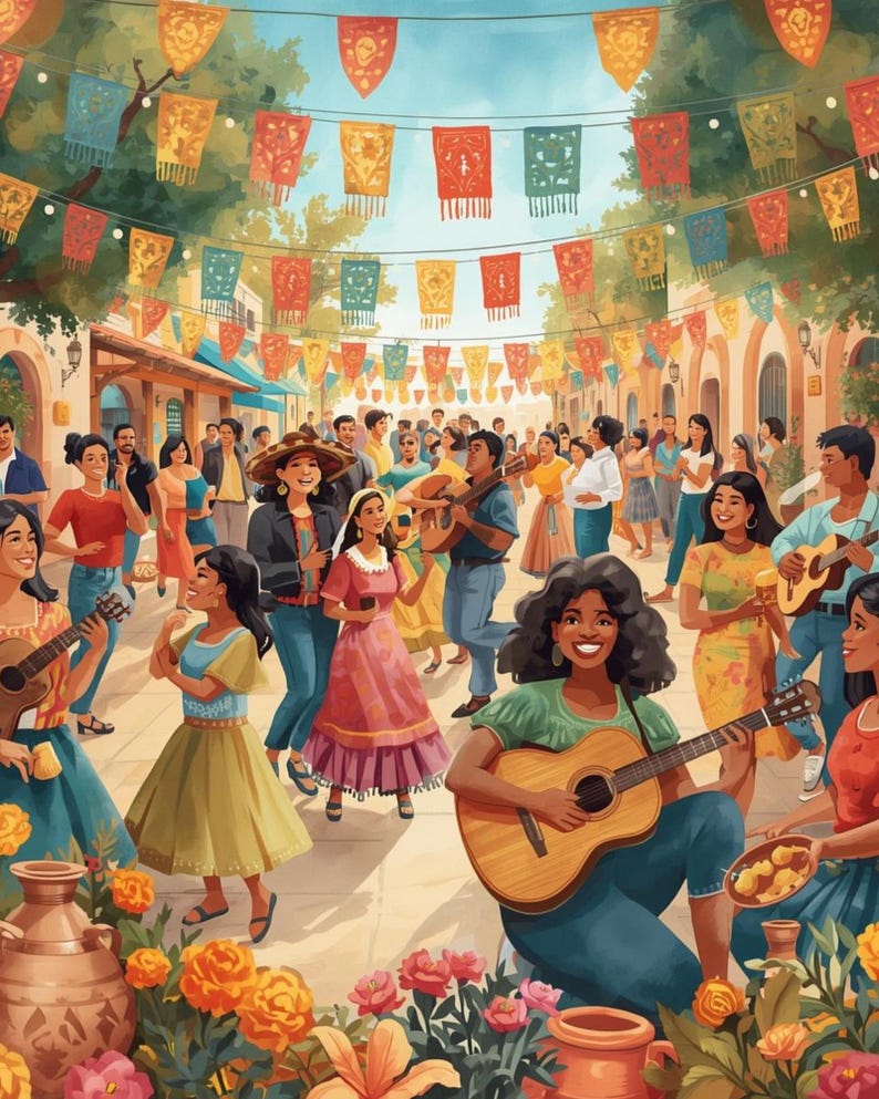 Celebrate Hispanic Heritage Month - Digital Art - Etsy