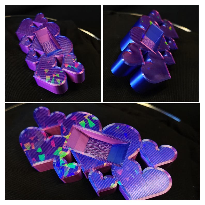 Customizable Holo Heart Frame – 3D Printed, Personalized Gift - Etsy