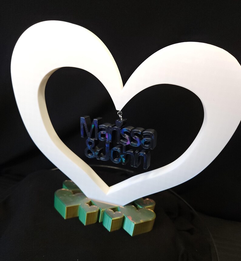 Customizable Holo Heart Frame – 3D Printed, Personalized Gift - Etsy