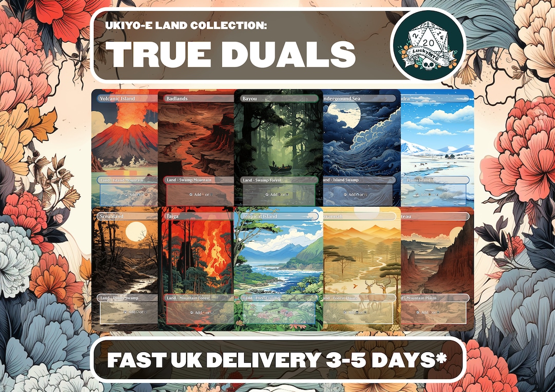 Japanese Style True Dual Lands Play-test Proxies Fast UK Delivery - Etsy