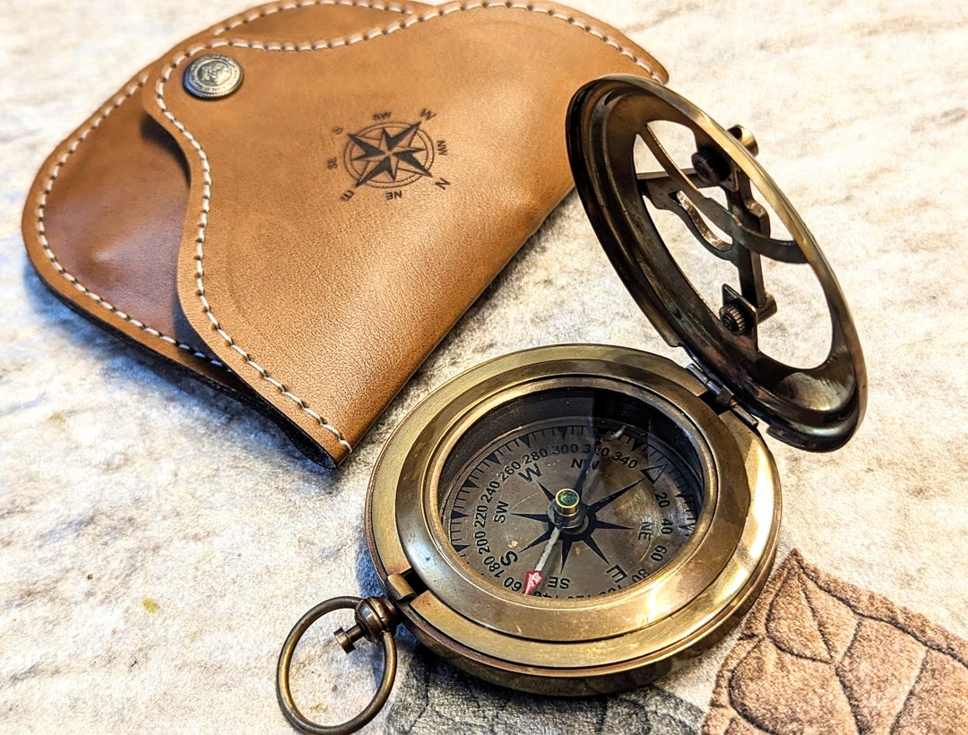 Personalized Compass, Sundial Compass, Nautical Compass, Personalized ...