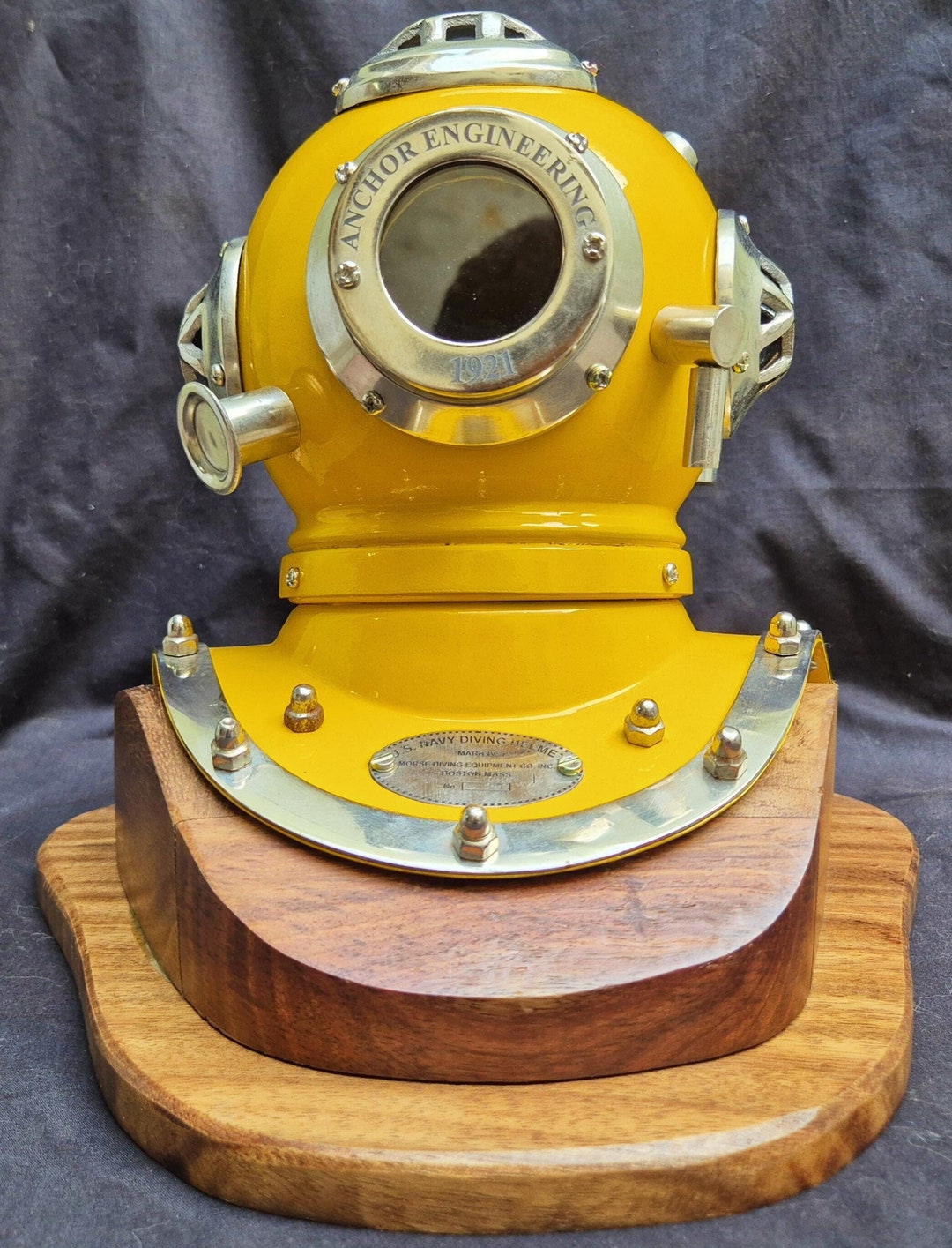 Yellow Scuba Diving Helmet Diving Helmet, Marine Divers Hat, Halloween ...