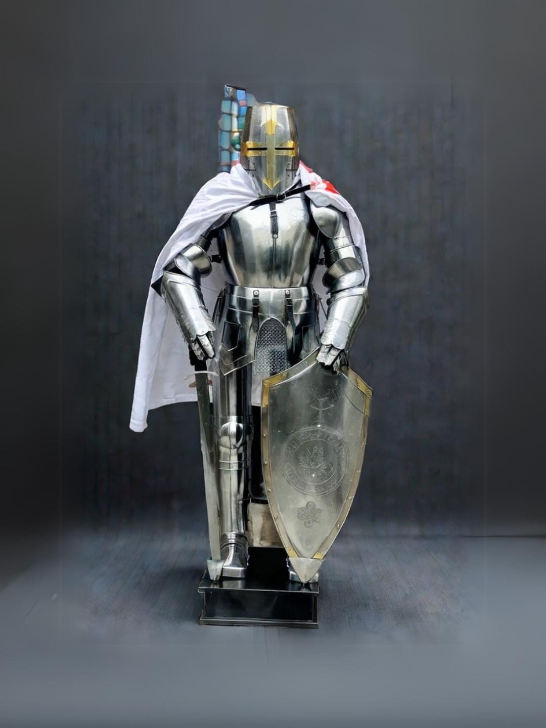 Medieval Wearable Costume Armor Knight Crusader Gothic Full Body Armour ...