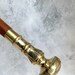 Victorian Brass Wooden Walking Stick Cane, Designer Walking Cane, Three ...