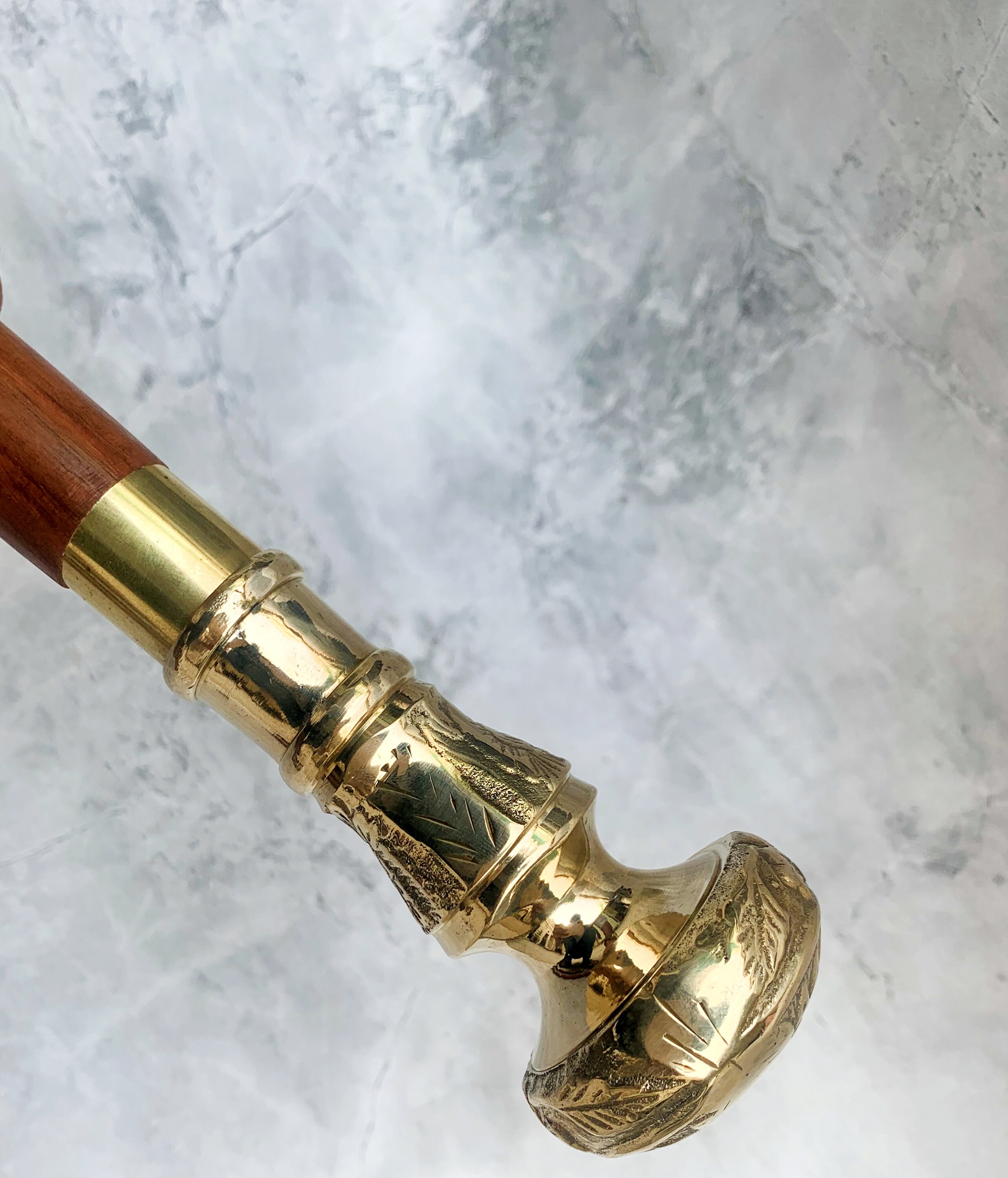 Victorian Brass Wooden Walking Stick Cane, Designer Walking Cane, Three ...