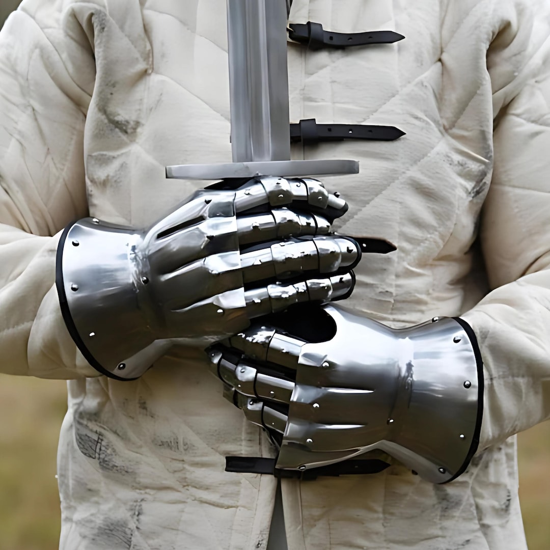 Cosplay Medieval Knight Gauntlets Gothic Gauntlet Gloves Armor Gloves ...