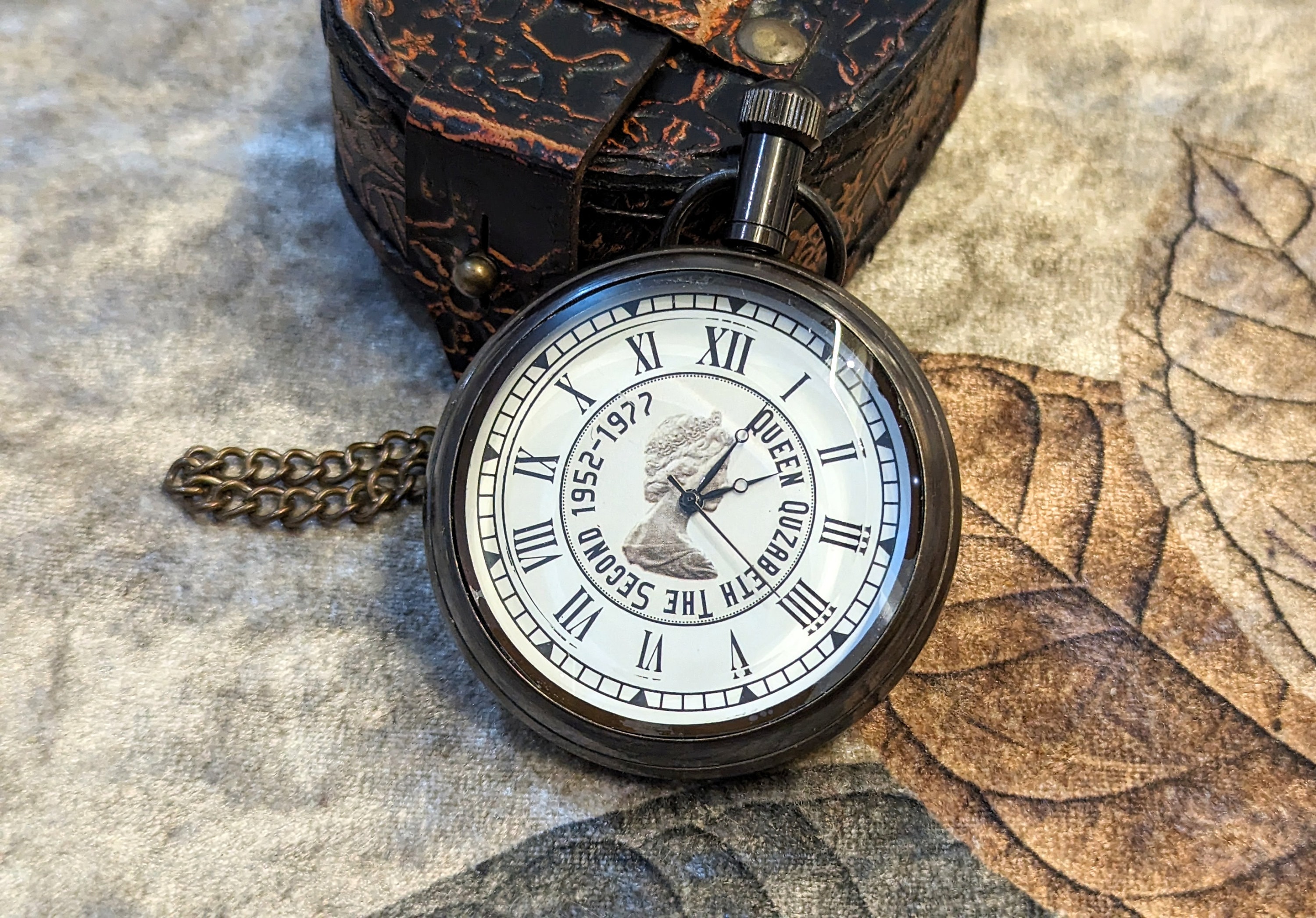 POCKET WATCH With Leather Box, Personalized Pocket Watch, Engraved ...