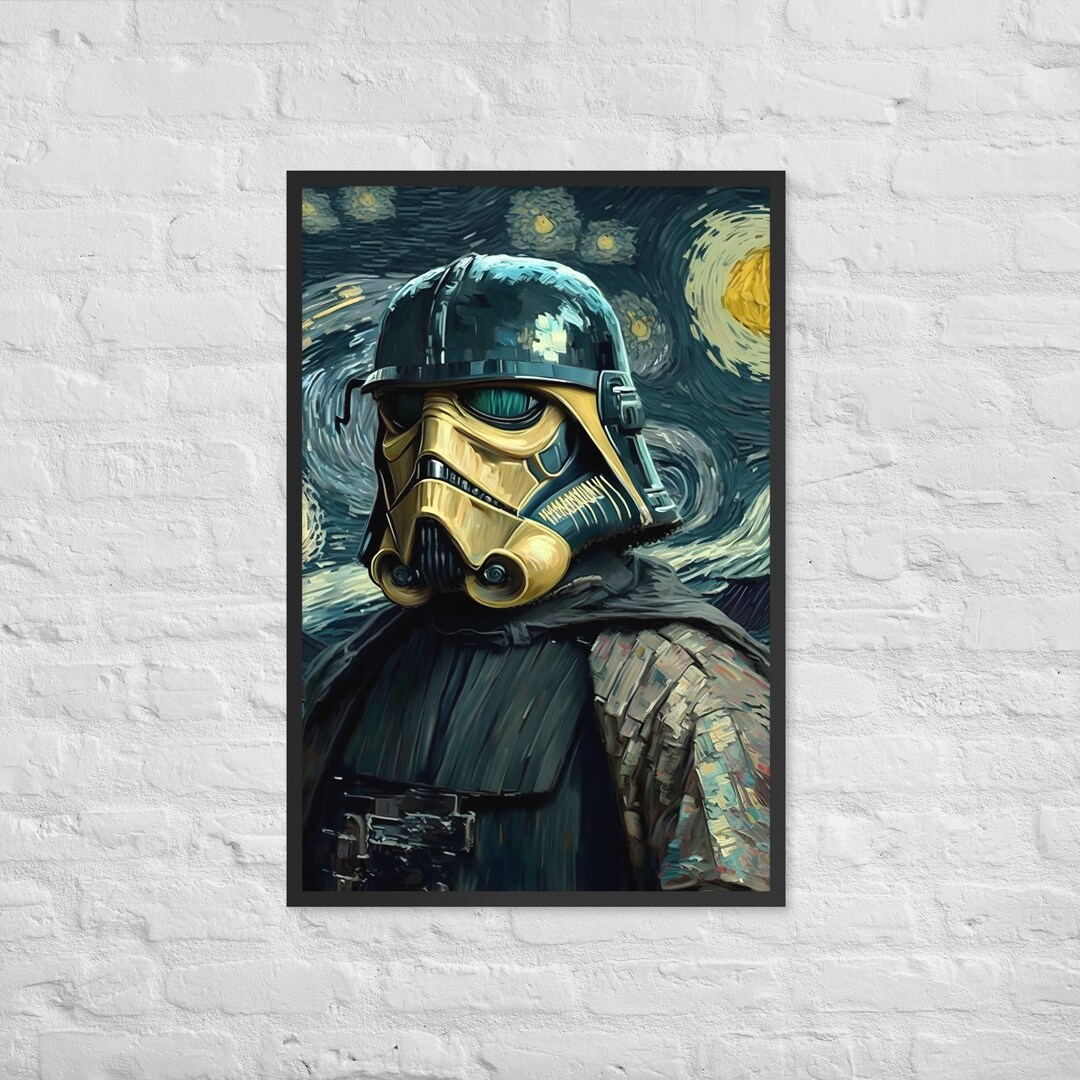 Van Gogh Style Stormtrooper Poster Star Wars Fan Art - Etsy