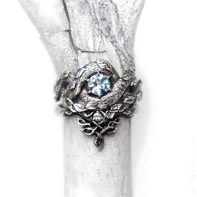 Dragon Wedding Ring Set - Etsy