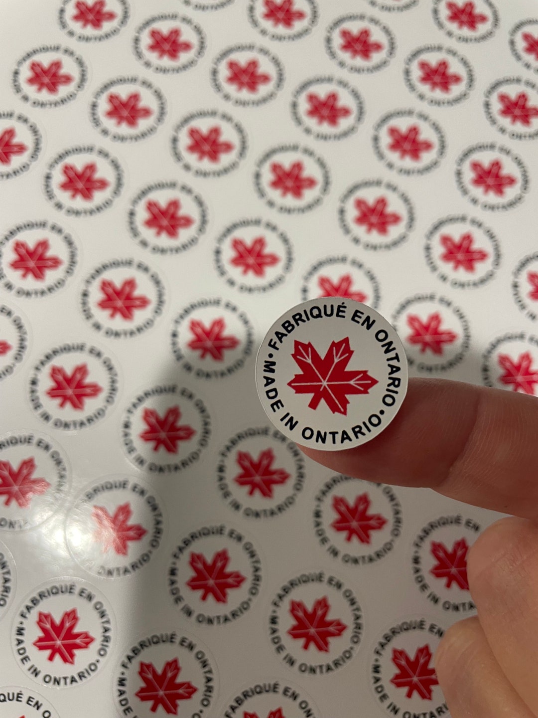 Made in Ontario Sticker - Personalized Labels Creations - Handmade ...