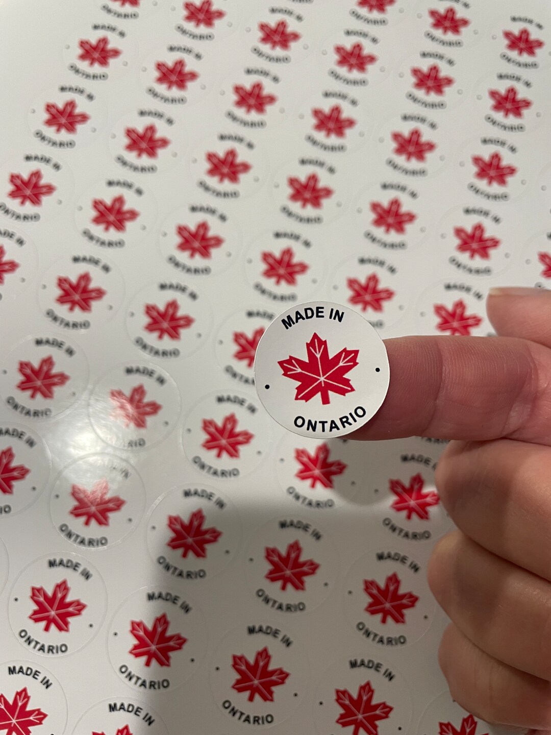 Made in Ontario Sticker - Personalized Labels Creations - Handmade ...