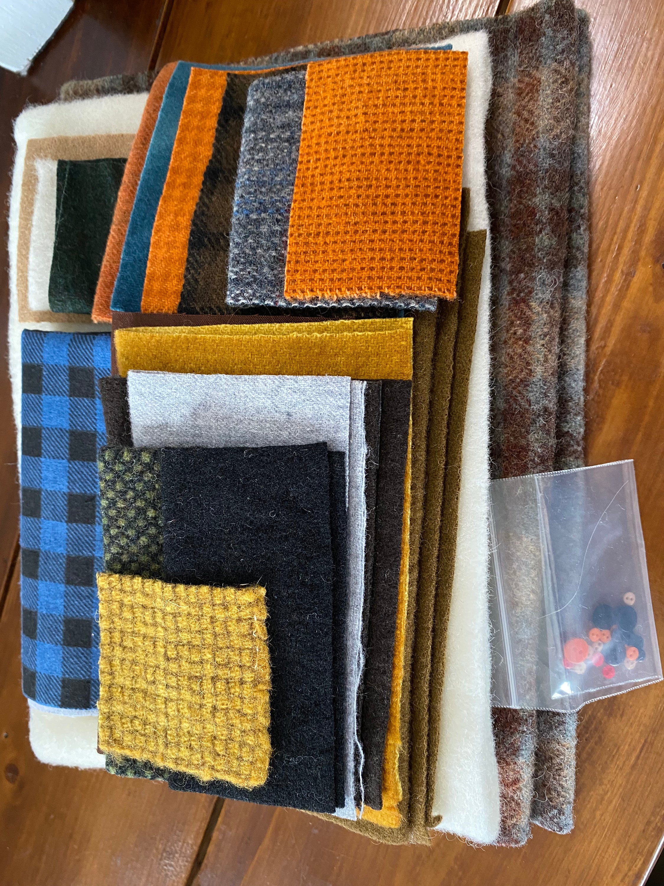 Hexi Block Door Greeter Wool Applique Kit Hanging Pattern by Buttermilk ...