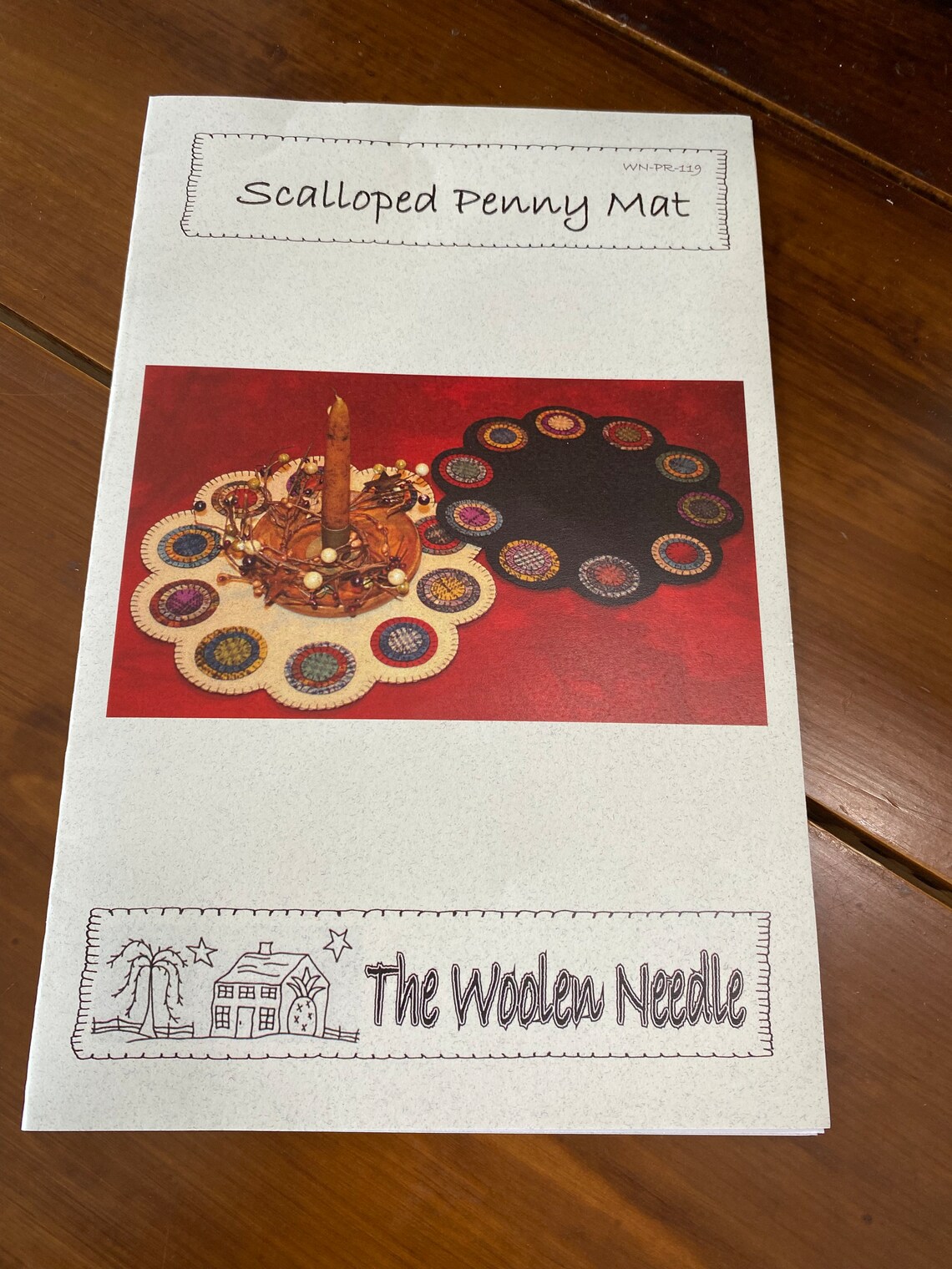 Scalloped Penny Mat Wool Applique Kit Designed by the Woolen Needle ...