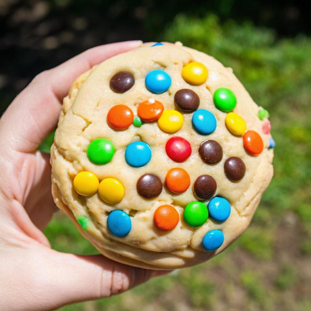 Giant M and M Cookies - Chunky Mnm Stuffed Cookies Recipe - Giant ...