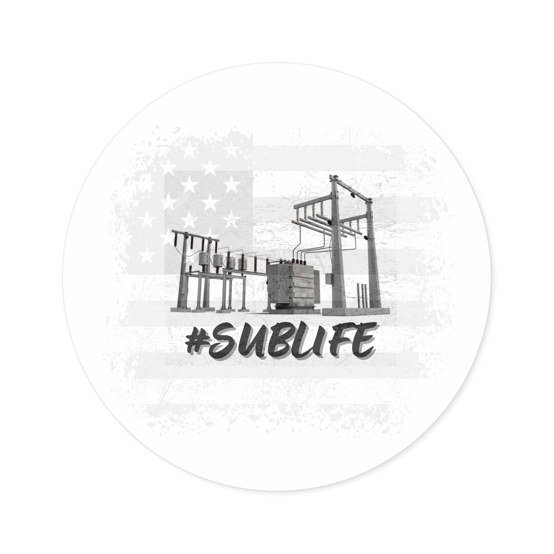 The Sublife Round Stickers, Indooroutdoor - Etsy