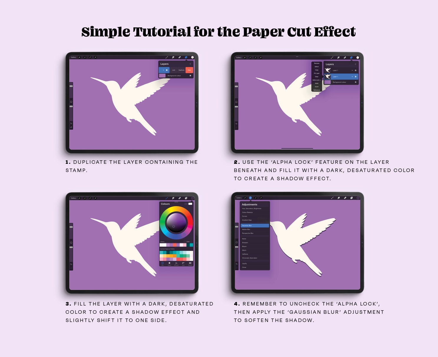 130 Summer Papercut Procreate Brush Stamps for Paper Cut Artistry ...