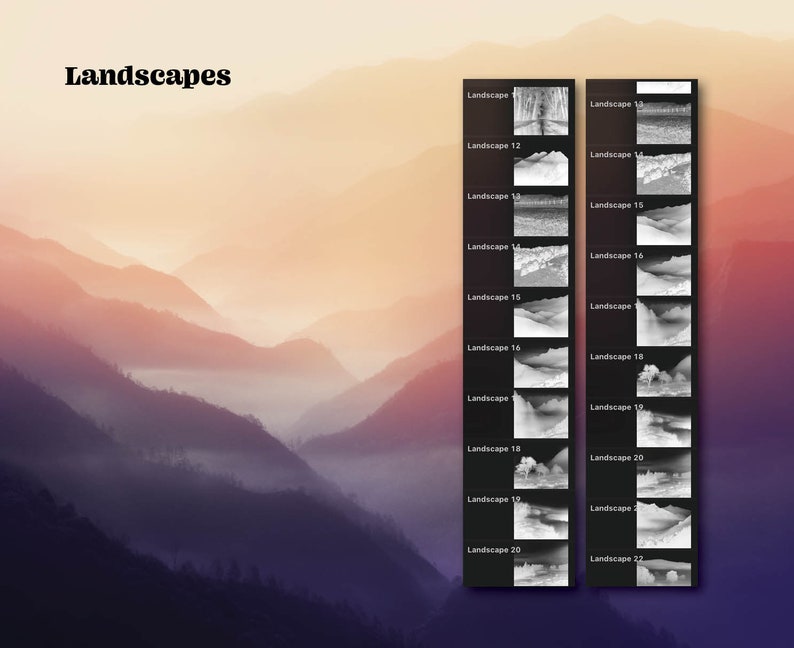 Double Exposure Procreate Set Animals, Plants, Landscapes & Atmosphere ...