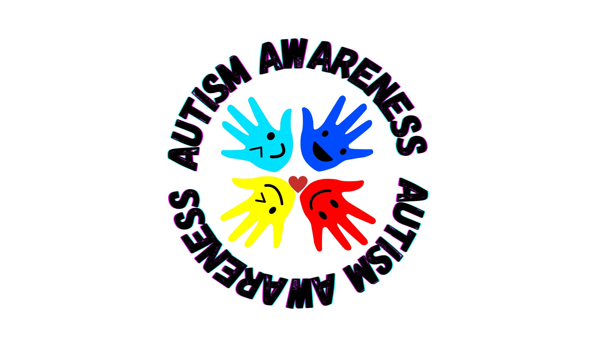 Autism Awareness Smiling Hands SVG File-autism Inclusion SVG Design ...