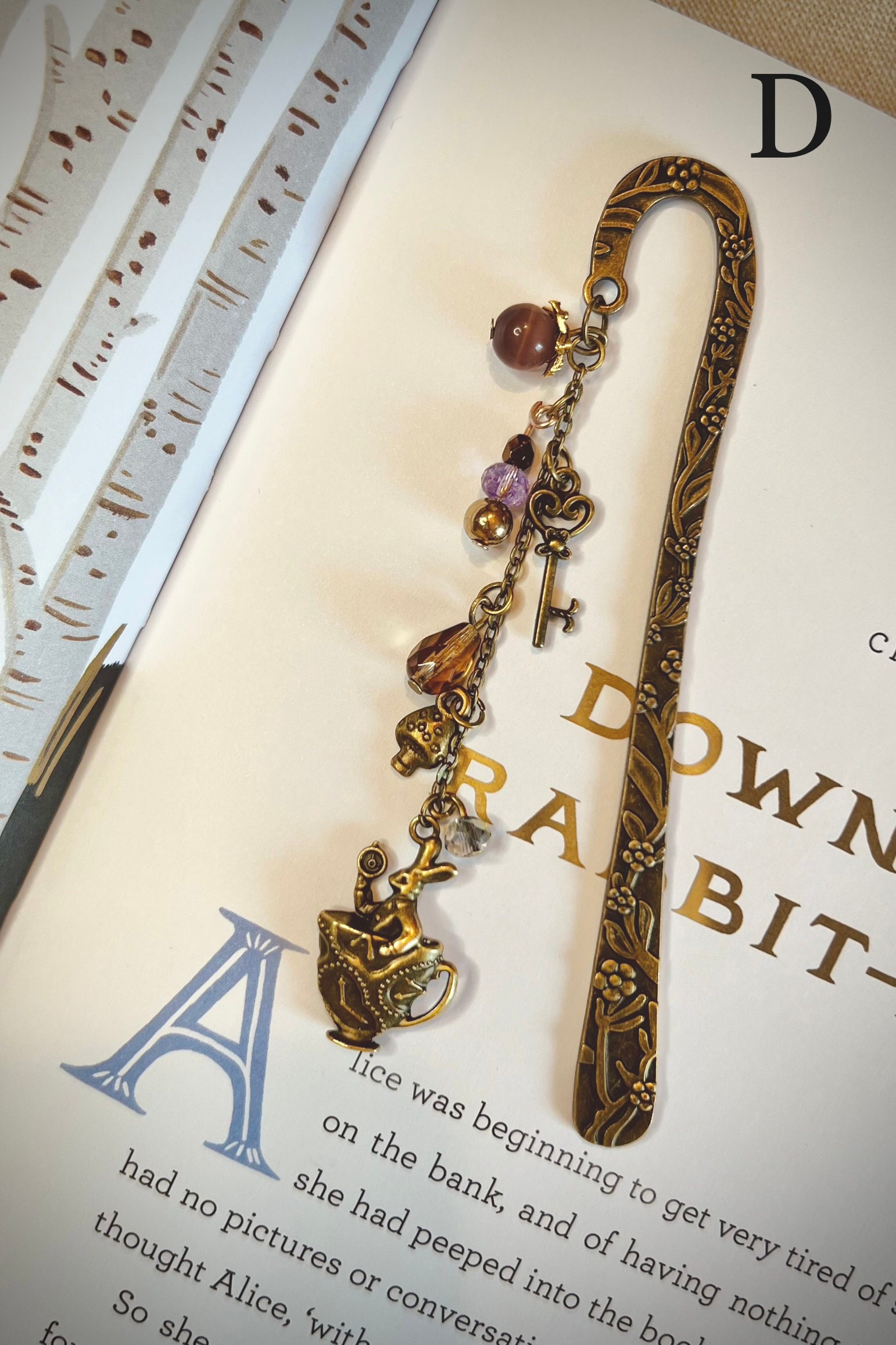 Alice in Wonderland Metal Bookmark Gifts for Book Lovers, Literary ...