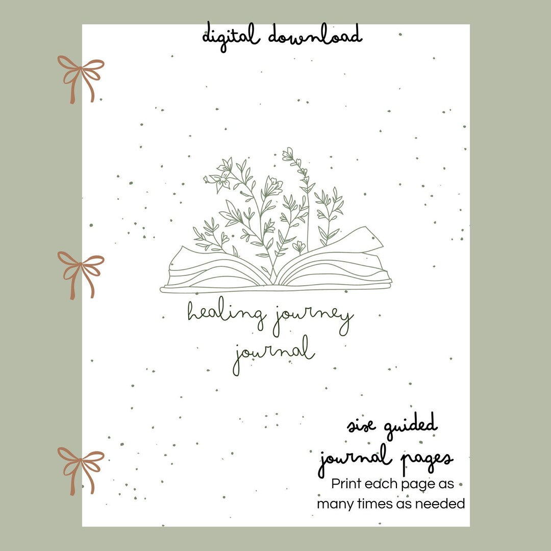 Healing Journal Printable, Healing Journey Journal Digital Download ...