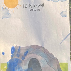 Easter Handprint Craft Sunday School Easter Craft - Etsy