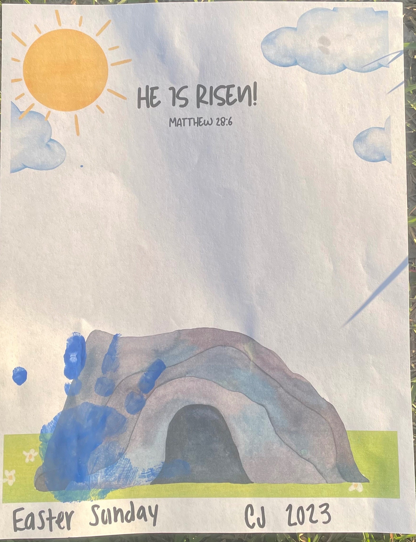 Easter Handprint Craft Sunday School Easter Craft - Etsy