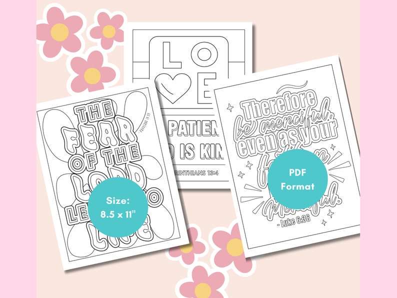Blessed Bible Verse Coloring Pages for Adults, Teens Girls and Women ...