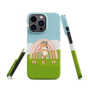 Bluey Mom Snap Case for Iphone®, Bluey Mum Gift, Phone Case Bluey Adult ...