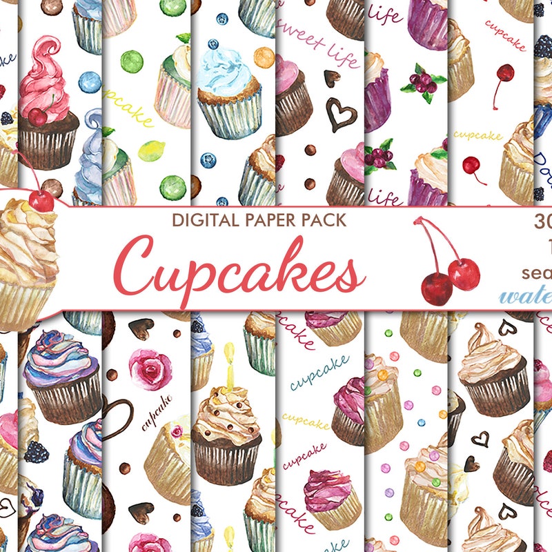 Cupcake Papers - Etsy