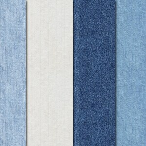 Digital Denim Seamless Paper Pack, 16 Printable Scrapbooking Papers ...