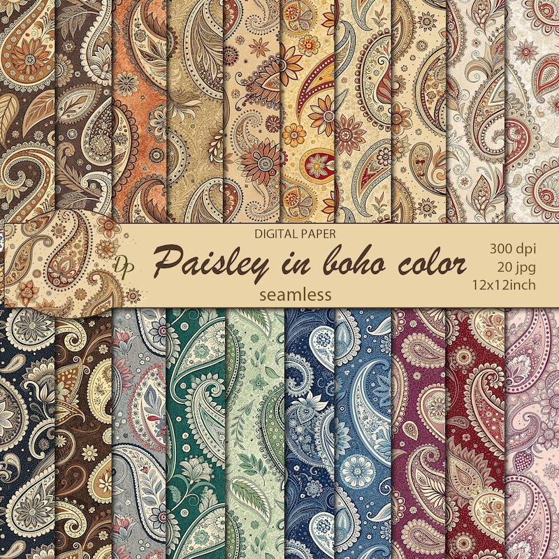 Paisley Paper - Etsy