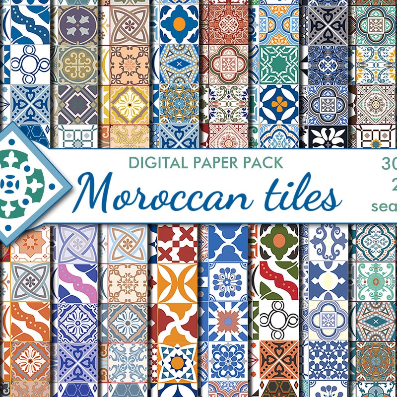 Moroccan Tiles - Etsy UK