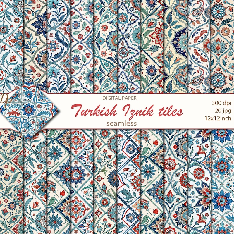Turkish Scrapbook Papers - Etsy