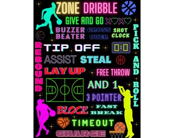 18"x24" Girls Basketball STAND OUT Poster - Etsy