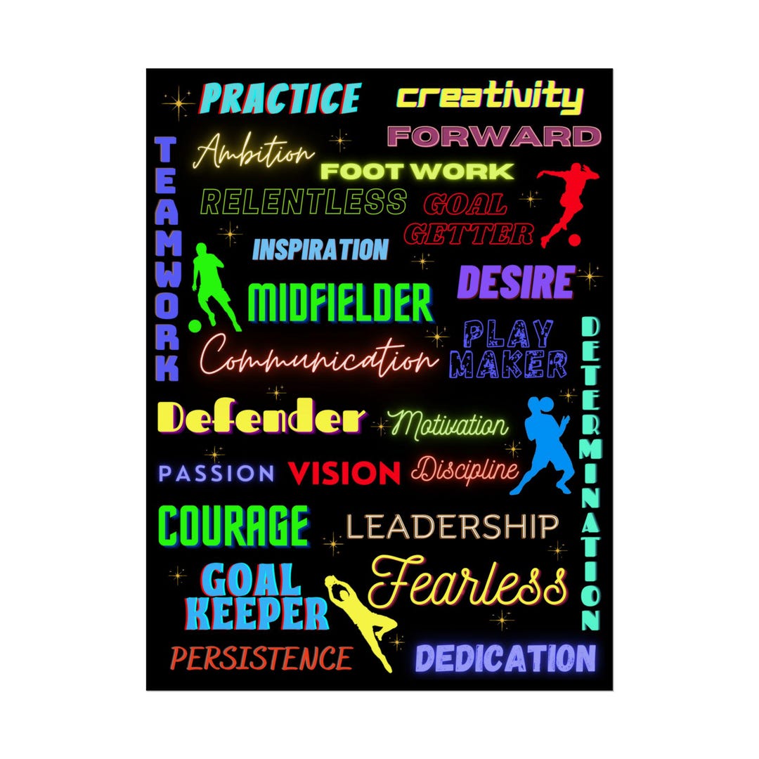 18x24 Boys Soccer STAND OUT Poster - Etsy