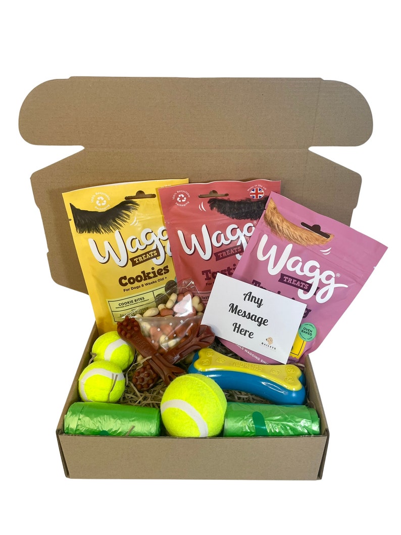 Dog Hamper Gift Box medium, Dog Treat Box, Dog Treats Box, Gifts for ...