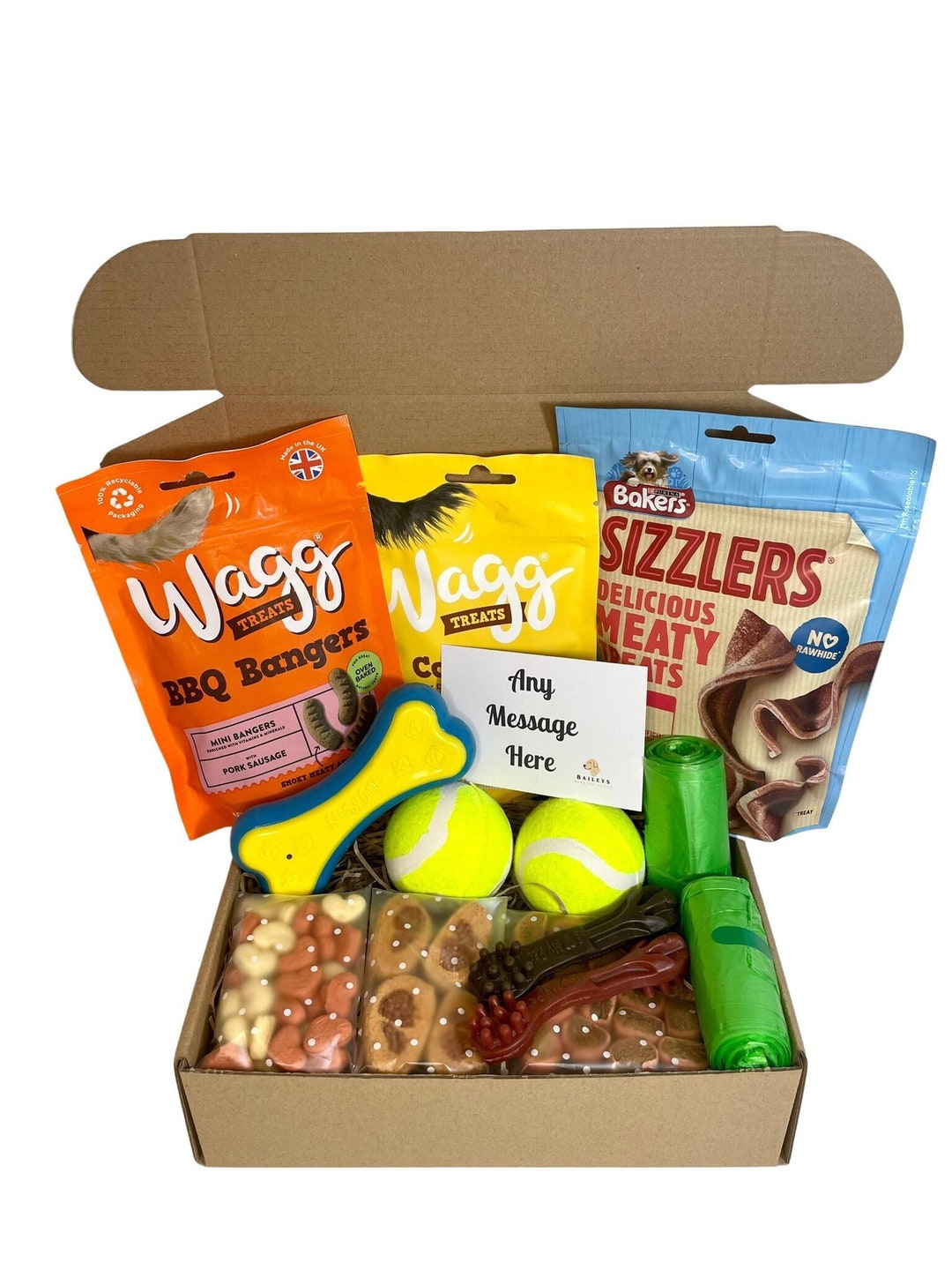 Dog Hamper Gift Box medium, Dog Treat Box, Dog Treats Box, Gifts for ...