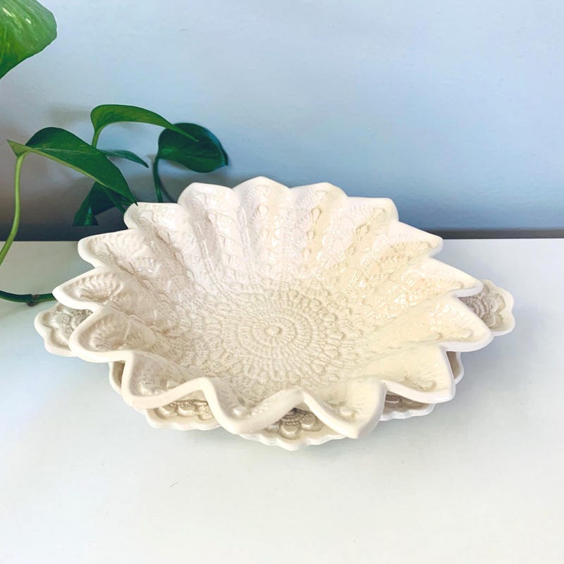 Lace Pottery - Etsy