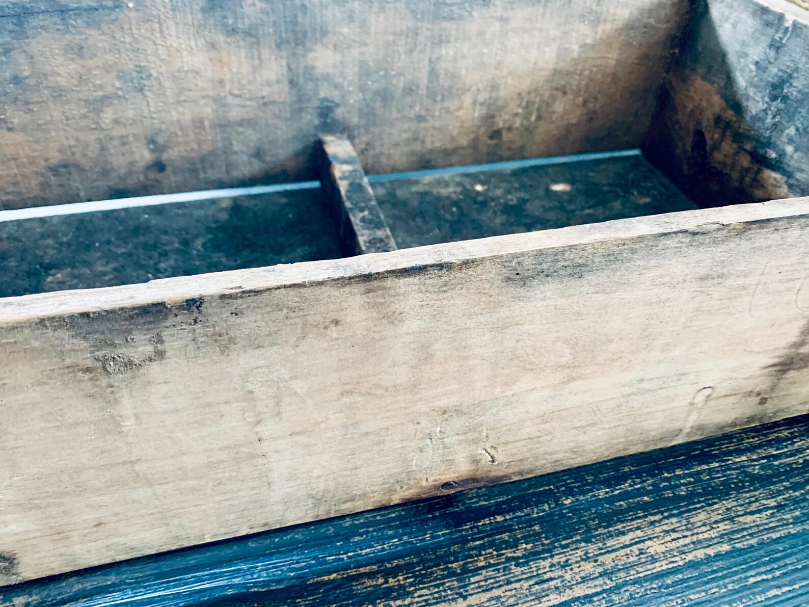 Antique Divided Wood Crate, Bedford 1957, Large 24 Inch - Etsy