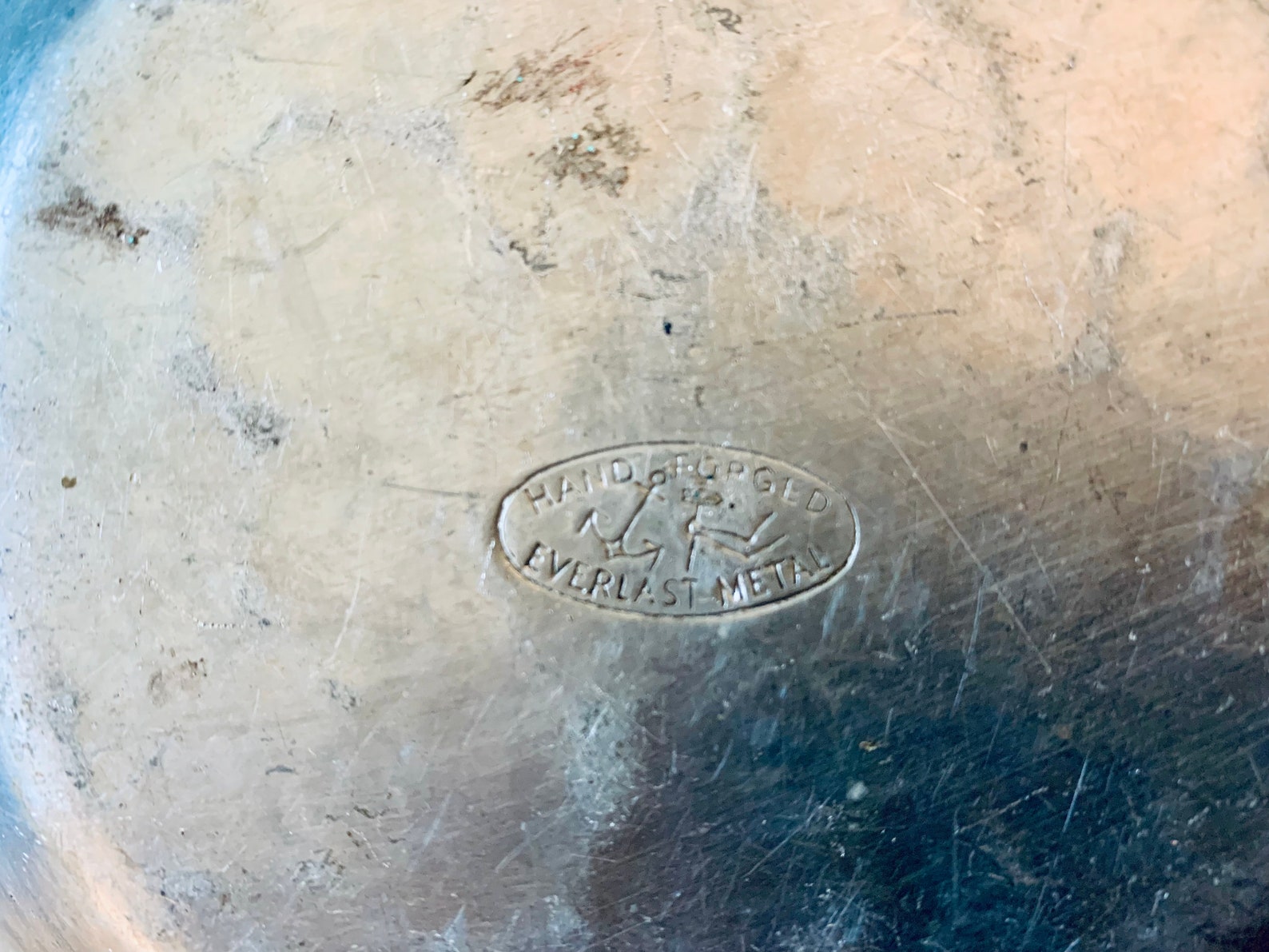 Hand Forged Silver Floral Etched Bowl, Everlast Metal - Etsy