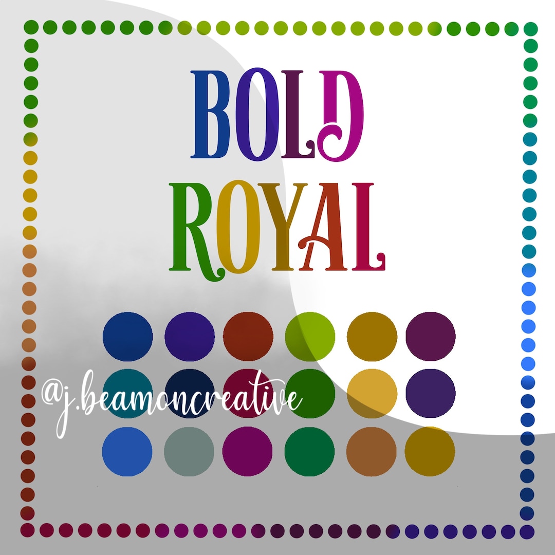 Procreate Bold Royal Color Palette - Etsy