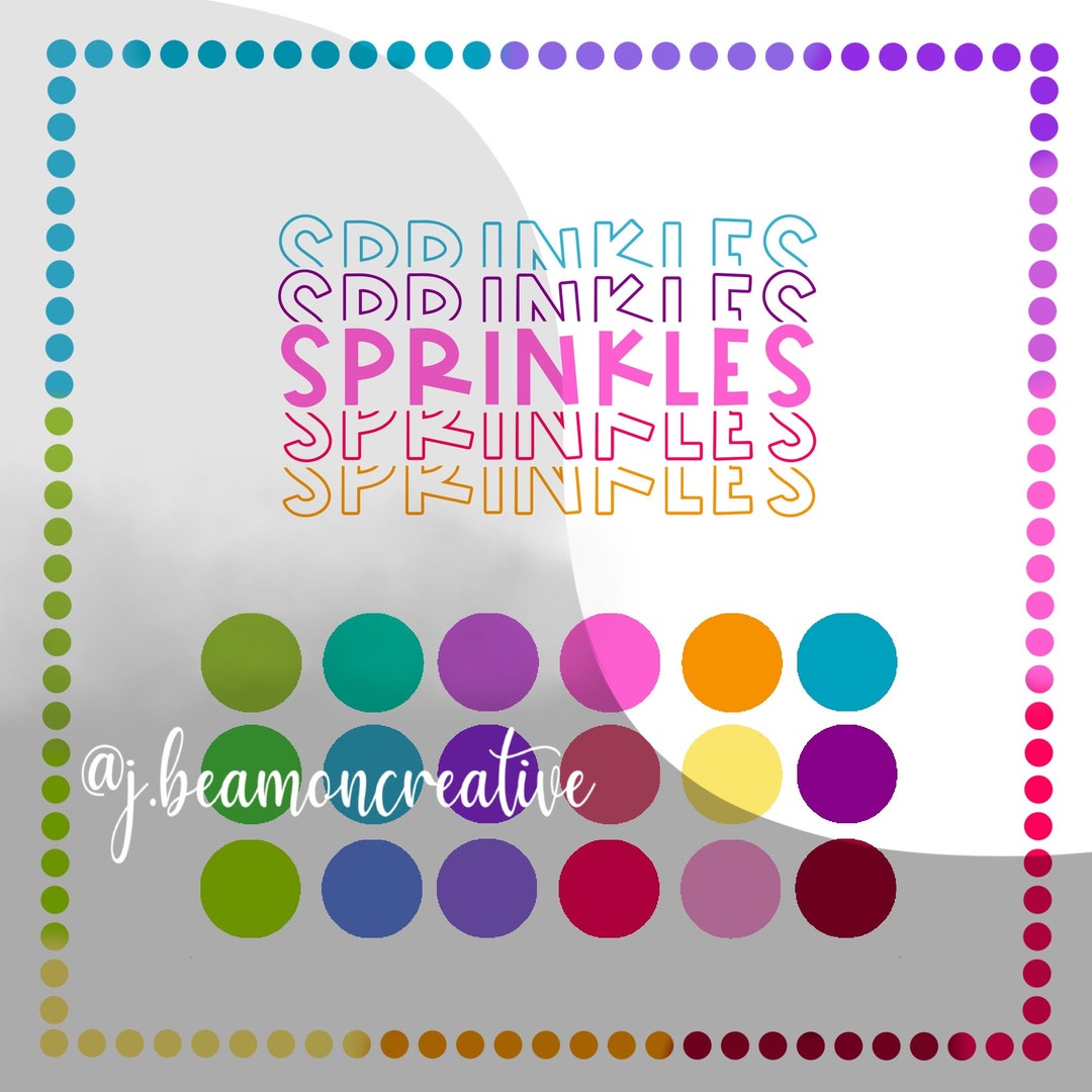 Bright Procreate Swatches Sprinkles Summer Palette Etsy