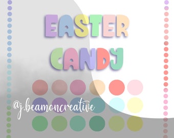 Easter Pastel Color, Color Palette, Easter Day, Ipad, Procreate App ...