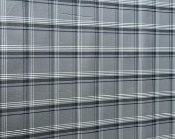 Blue Plaid Car Upholstery Fabric - VW Golf GTI MK7- 3mm Comfort Foam ...