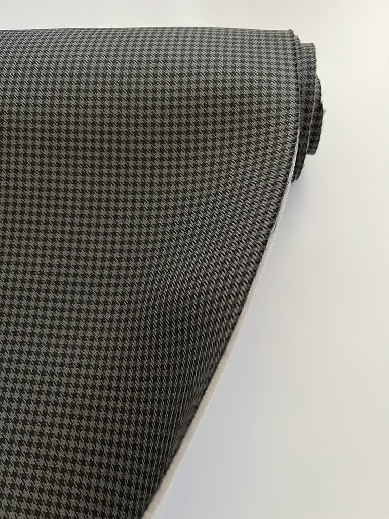 PORSCHE "pepita" Seating Fabric Car Upholstery BLACK/GRAY (1963 to 1973 ...