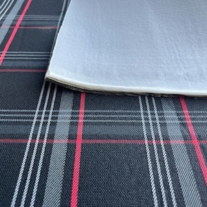 VW Golf GTI Plaid Upholstery Fabric: Gray & Red Interior Cloth - Etsy