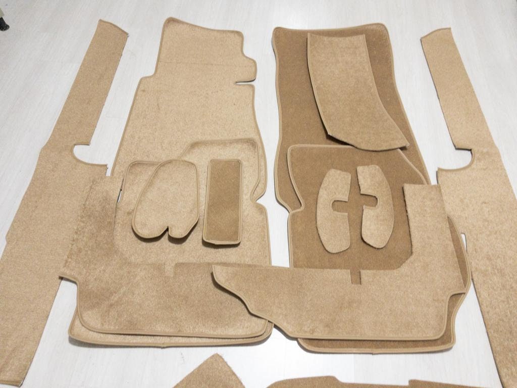 Floor Carpet Set Loop for Mercedes W123 Sedan Velour Floormat 15 Pieces ...