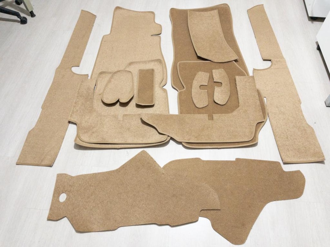 Floor Carpet Set Loop for Mercedes W123 Sedan Velour Floormat 15 Pieces ...